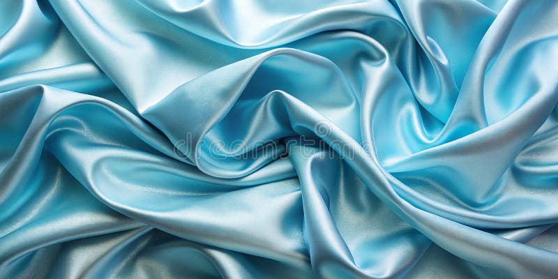 Light Blue Satin Silk Fabric Texture Background Creative AI Stock ...