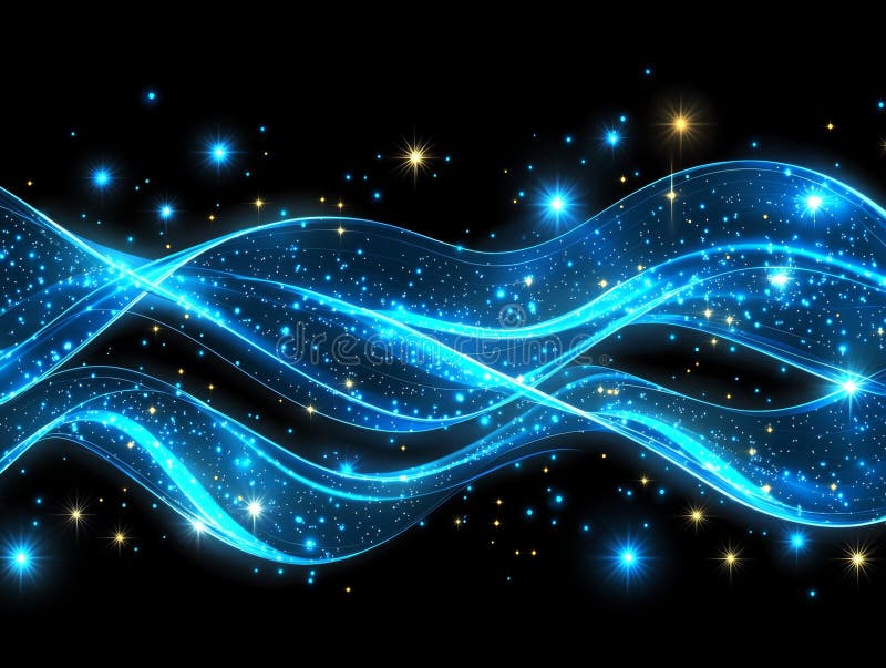 Light Blue Science Technology Particles Background. Stock Image Stock ...