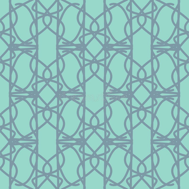 Light Blue Seamless Pattern with Abstract Elements Stock Vector ...