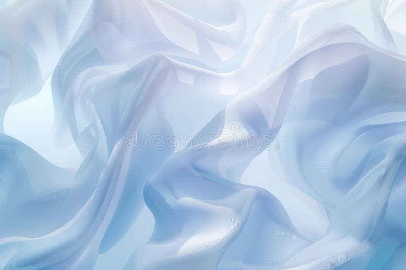 Light Blue Silk Fabric with Gentle Folds. AIG51A Stock Illustration ...