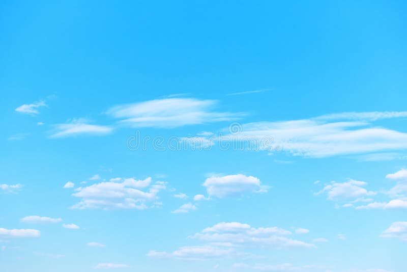 Light Blue Sky with Clouds - Natural Background Stock Photo - Image of ...
