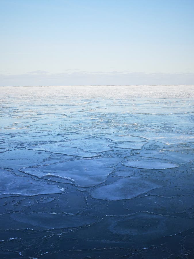 Sheets of ice in ocean stock photo. Image of textured - 129712198