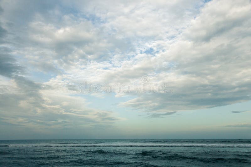 Light Blue Sky Over The Ocean Stock Photo - Image of edge, clean: 69542516