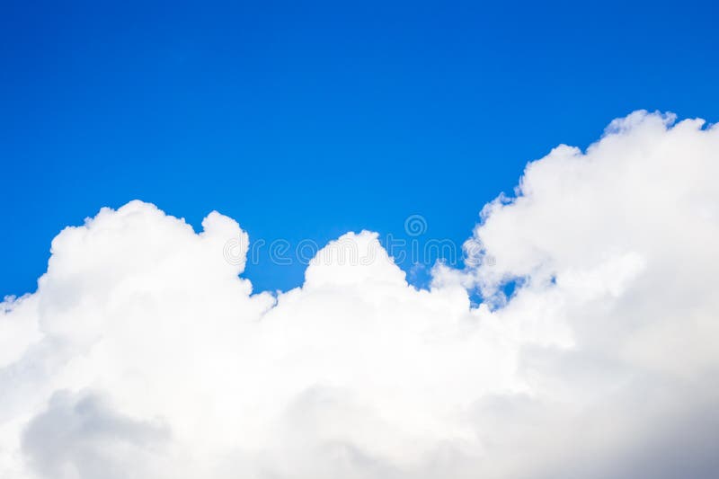 Light Blue Sky and White Cloud. Sky Landscape, Background Stock Photo ...