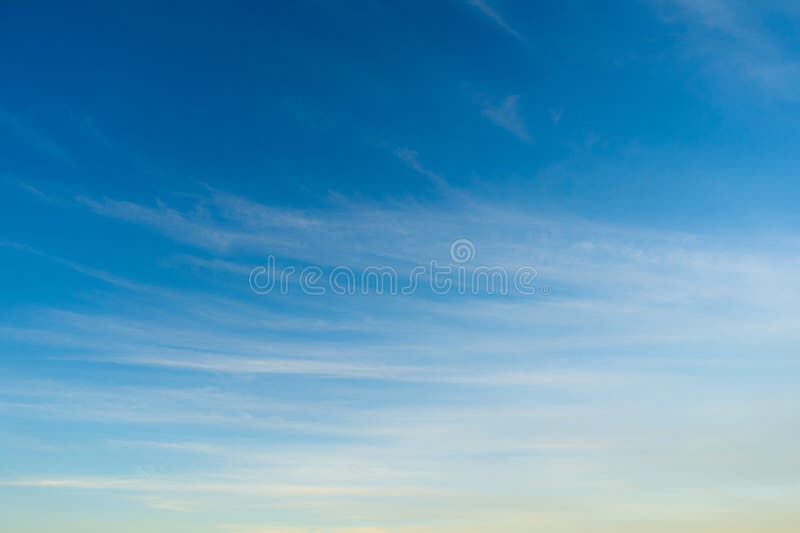 Light Blue Sky with White Pink Clouds Early Evening Sunset Texture ...