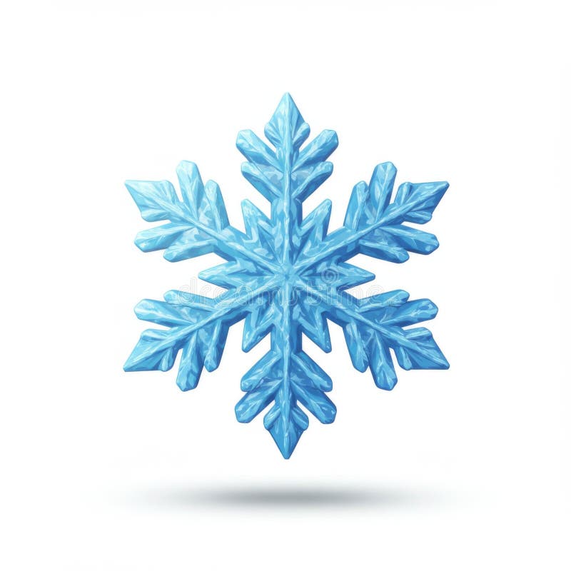 Light Blue Snowflake Crystal Winter Holiday Design Stock Illustration ...