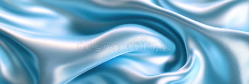 Light Blue Soft Satin Fabric Waves Background Design. Texture with ...