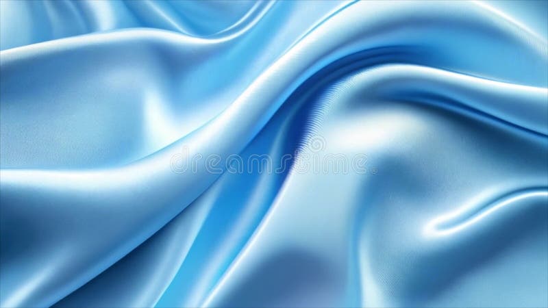 Light Blue Soft Satin Fabric Waves Background Design. Texture with ...