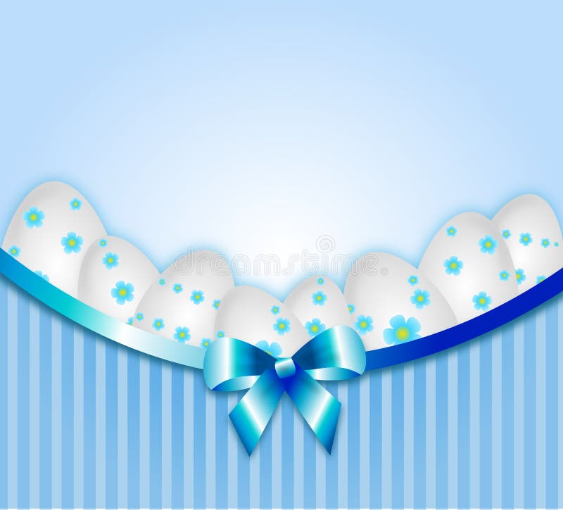 Light Blue Softice Easter Background Stock Illustration - Illustration ...