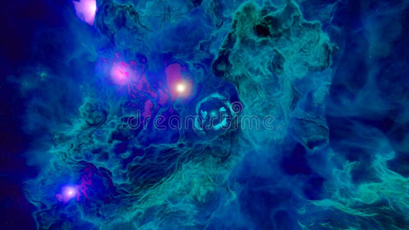 Light Blue Space Dark Nebula Galaxy in Deep Space and Beauty of ...