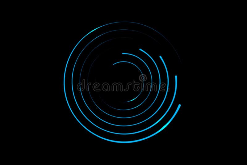 Light Blue Spiral with Circle Ring, Abstract Background Stock ...