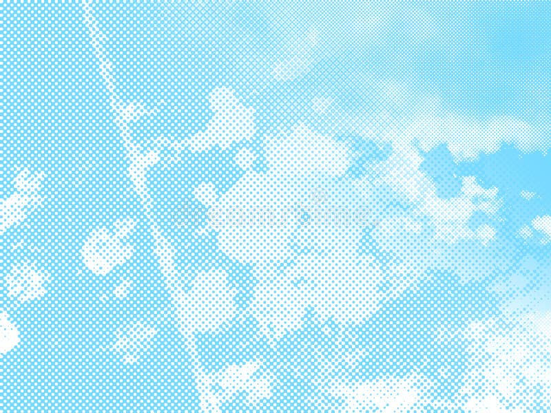 Light Blue Spotted Comic Cartoon Background, Small Points Dots Stock ...