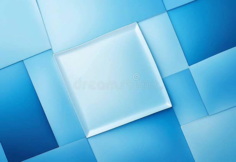 Light Blue Square Abstract Background Stock Illustration - Illustration ...