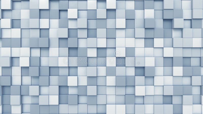 Light Blue Squares Background, 3D Rendering Stock Illustration ...