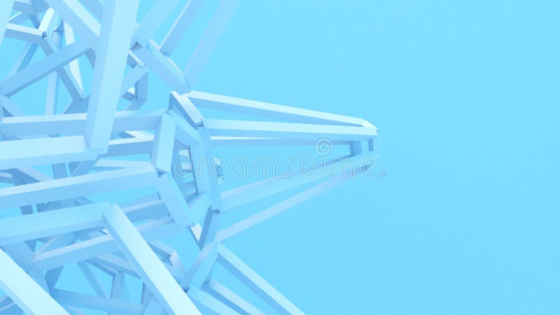 Light Blue Structure Abstract Background, Geometric Background, 3d ...
