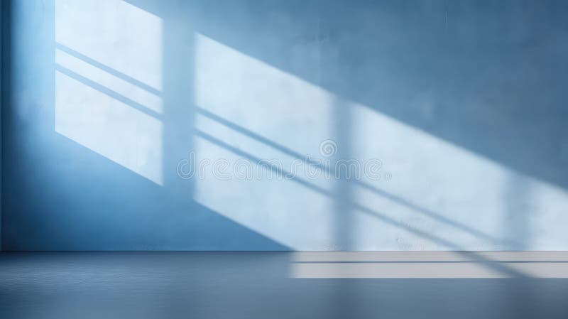 Light blue studio wall stock illustration. Illustration of spacious ...