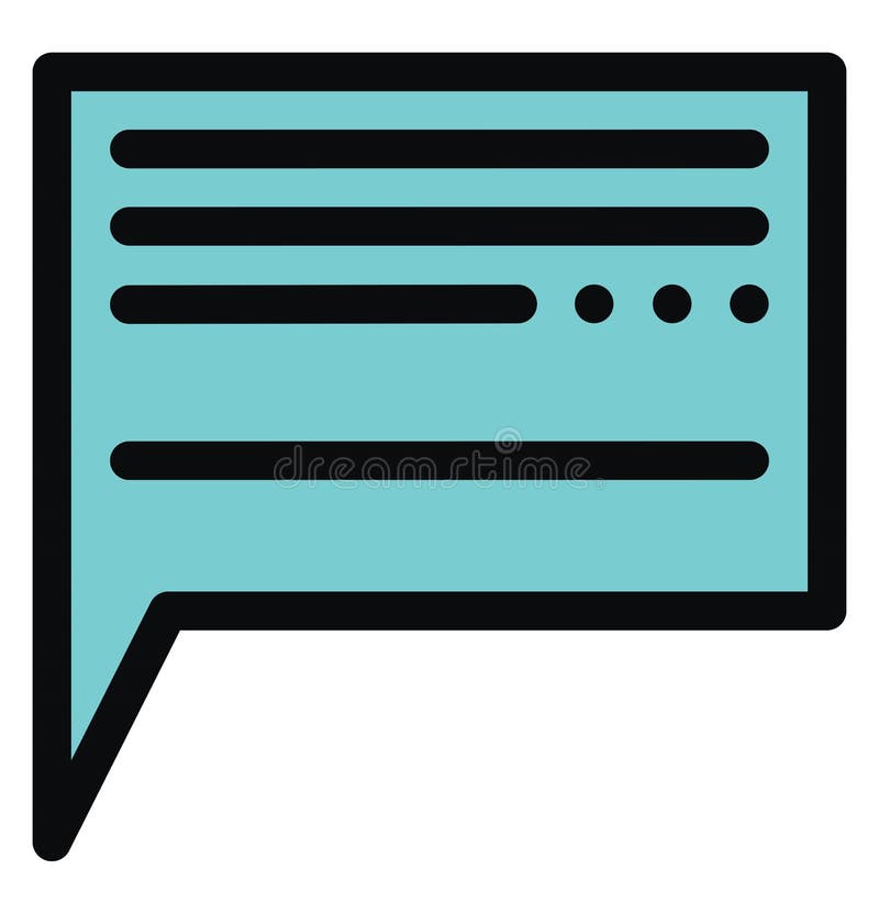 Light Blue Text Notification, Icon Stock Vector - Illustration of ...