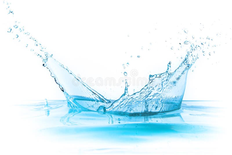 Light Blue Transparent Water Wave Surface with Splash Bubble on Water ...