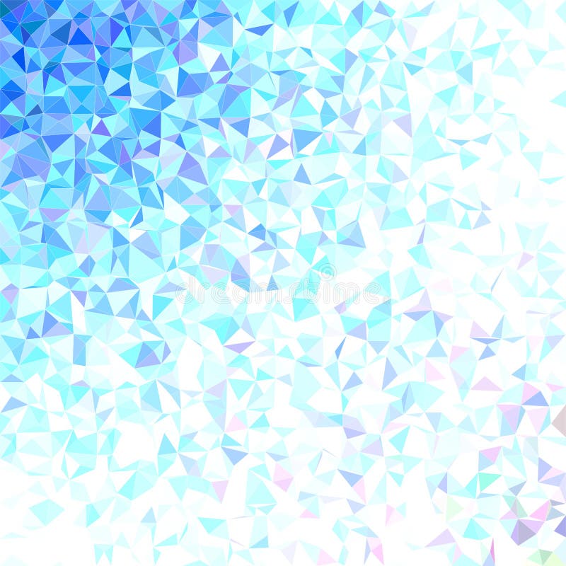 Light Blue Triangle Mosaic Background Design Stock Vector
