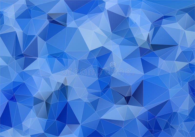 Light Blue Triangle Polygonal Background Stock Illustration ...