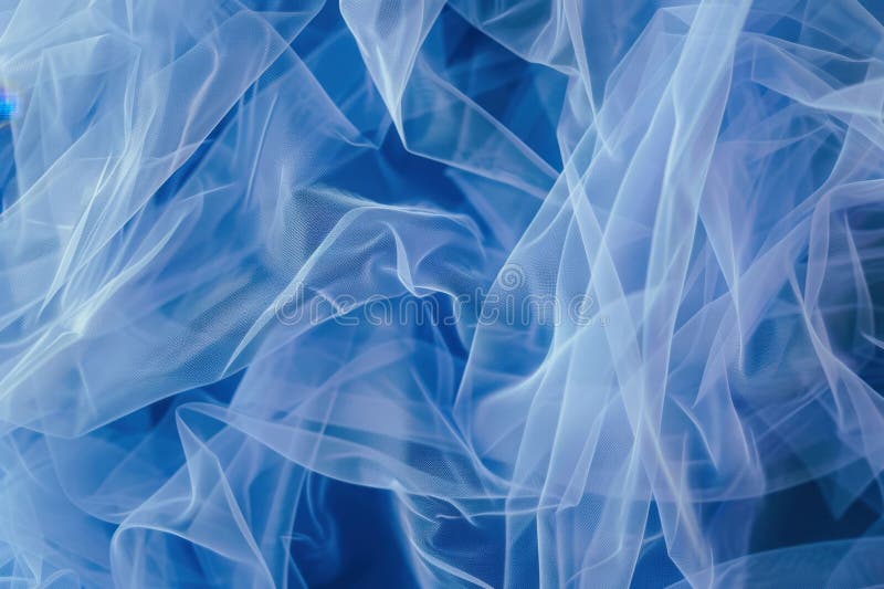 A Delicate Light Blue Tulle Texture Creates a Soft and Ethereal ...