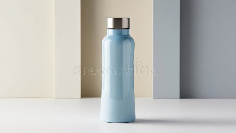 Light Blue Tumbler Mockup Design with Clean Background Stock ...