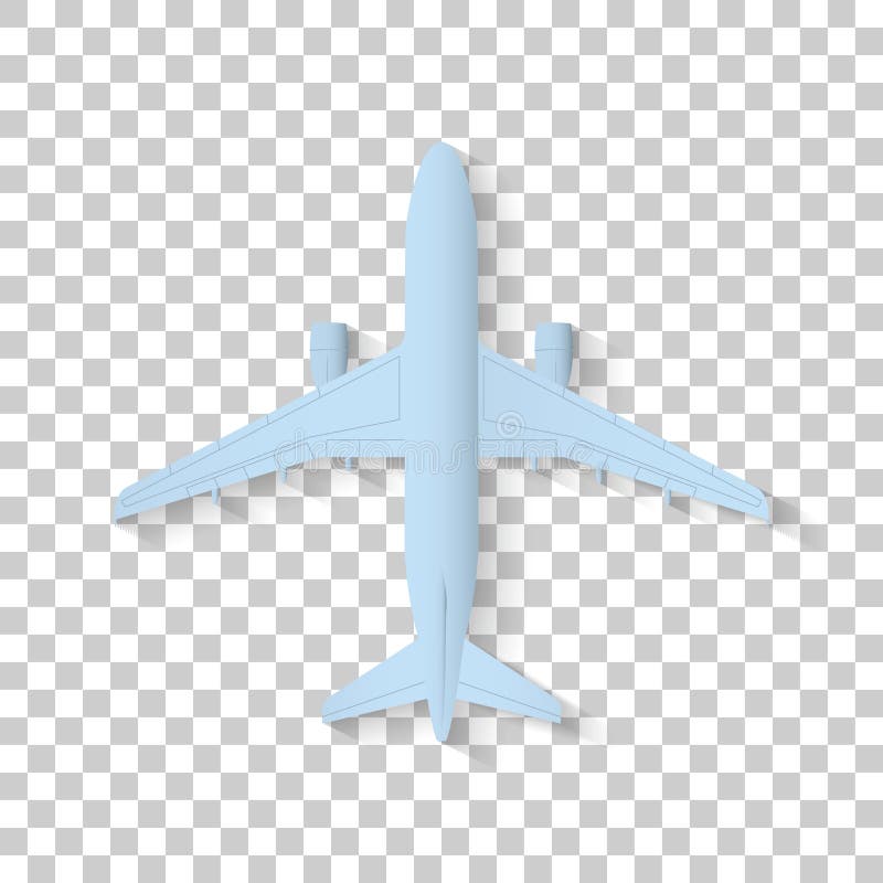 Light Blue Vector Plane on a Transparent Background Stock Vector ...