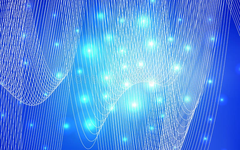 Light BLUE Vector Background with Forms of Artificial Intelligence ...