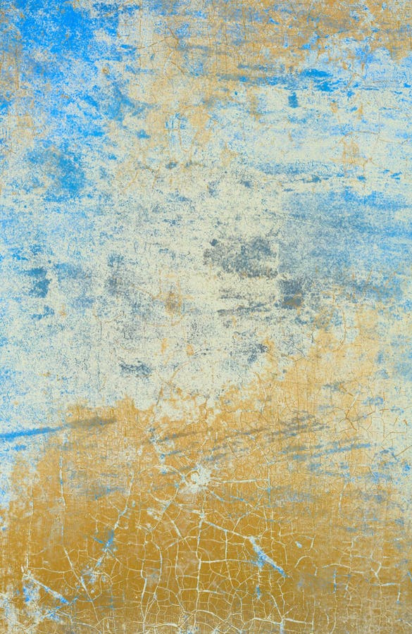Light Blue Wall with Cracked Paint Effect Stock Image - Image of ...