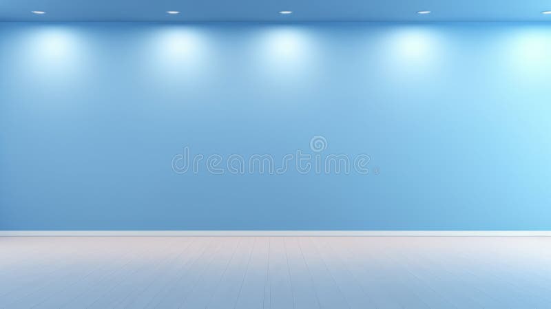 Light Blue Wall and Floor Background, Stage for Product Demonstration ...