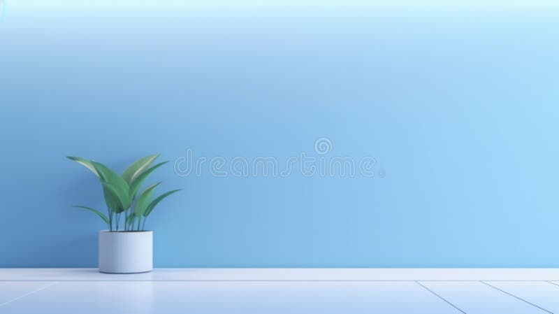 Light Blue Wall and Floor Background, Stage for Product Demonstration ...