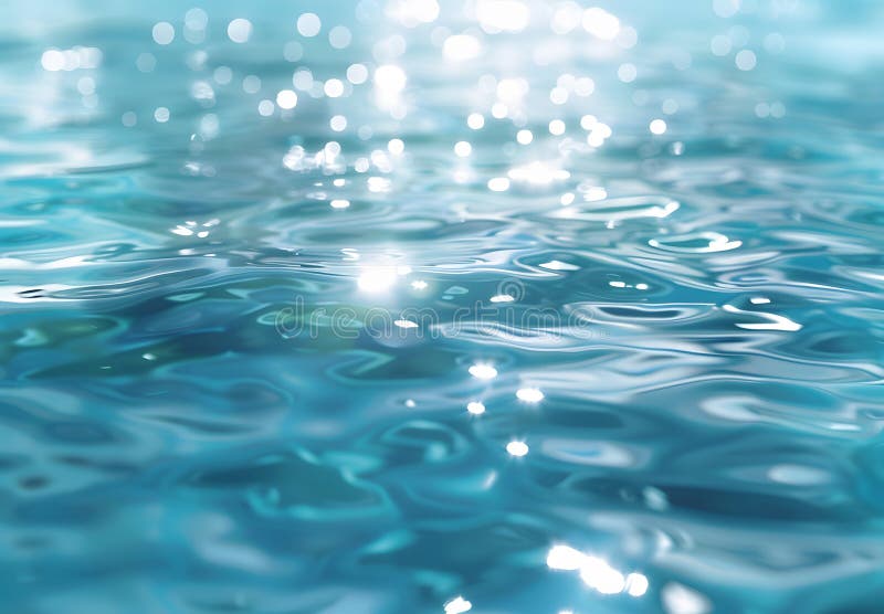 Shimmering Light Blue Water Background Stock Illustration ...