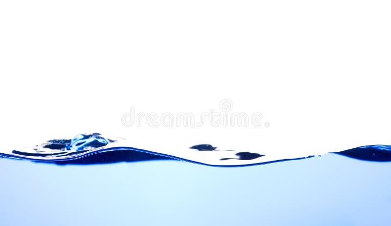 Light Blue Water Wave with Air Bubbles and a Little Bit Splashed ...