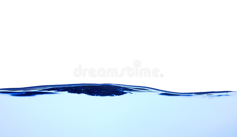 Light Blue Water Wave with Air Bubbles and a Little Bit Splashed ...