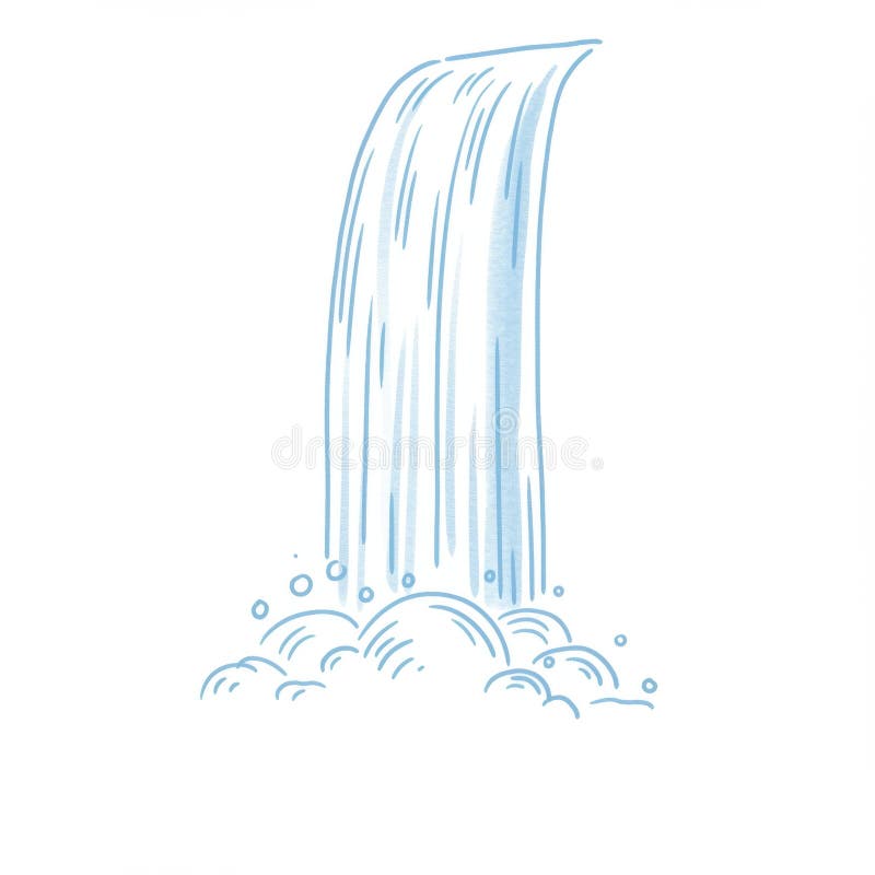 Waterfall Line Drawing Stock Illustrations – 2,937 Waterfall Line ...