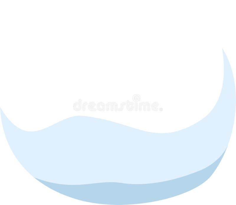 Light Blue Wave Flowing on a White Background Creating a Simple and ...