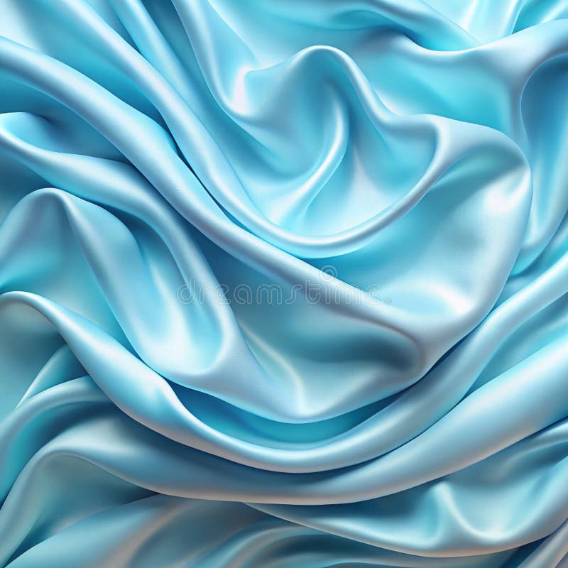 Light Blue Wavy Cloth Background Stock Illustration - Illustration of ...