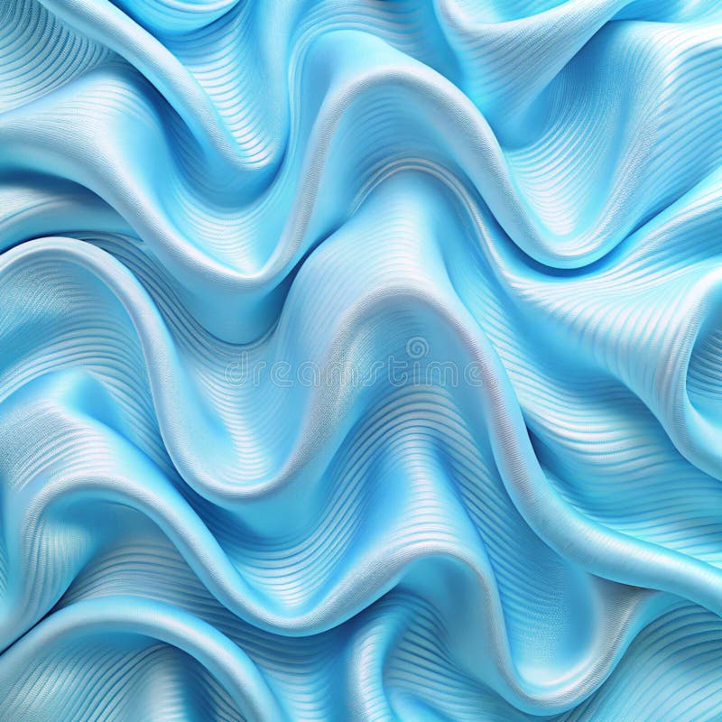 Light Blue Wavy Cloth Background Stock Illustration - Illustration of ...