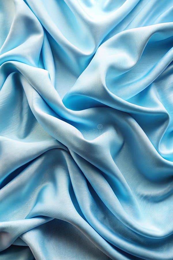 Light Blue Wavy Cloth Background Stock Illustration - Illustration of ...