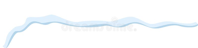 Light Blue Wavy Line Flowing Gracefully Across a Plain White Background ...