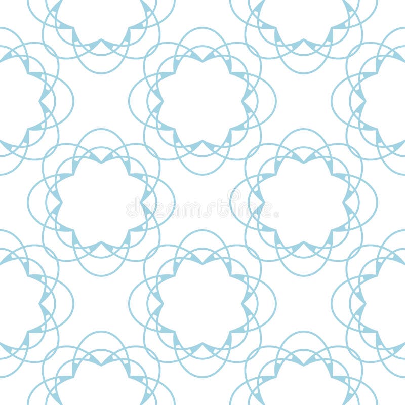 Light Blue and White Floral Seamless Pattern Stock Vector ...