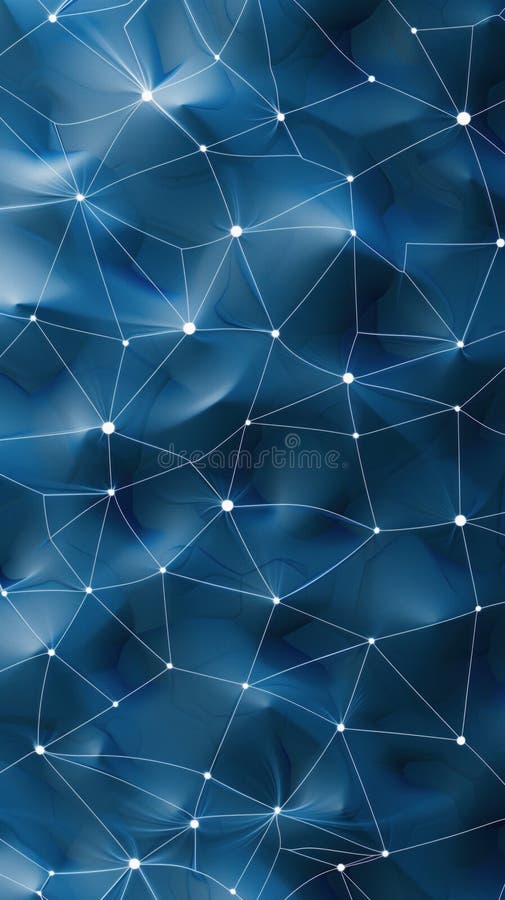 Light Blue and White Geometric Network Pattern. Tech-themed Designs or ...