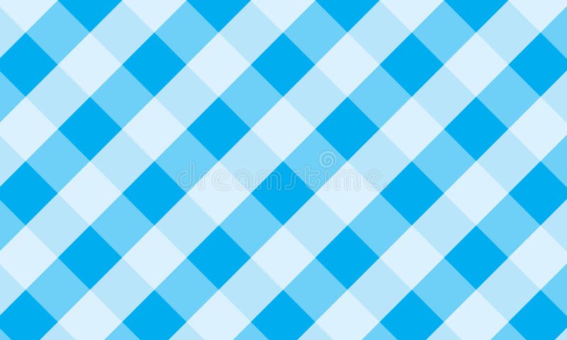 Light Blue and White Gingham Pattern Teblechloth.Vector Illustration. Stock Illustration ...