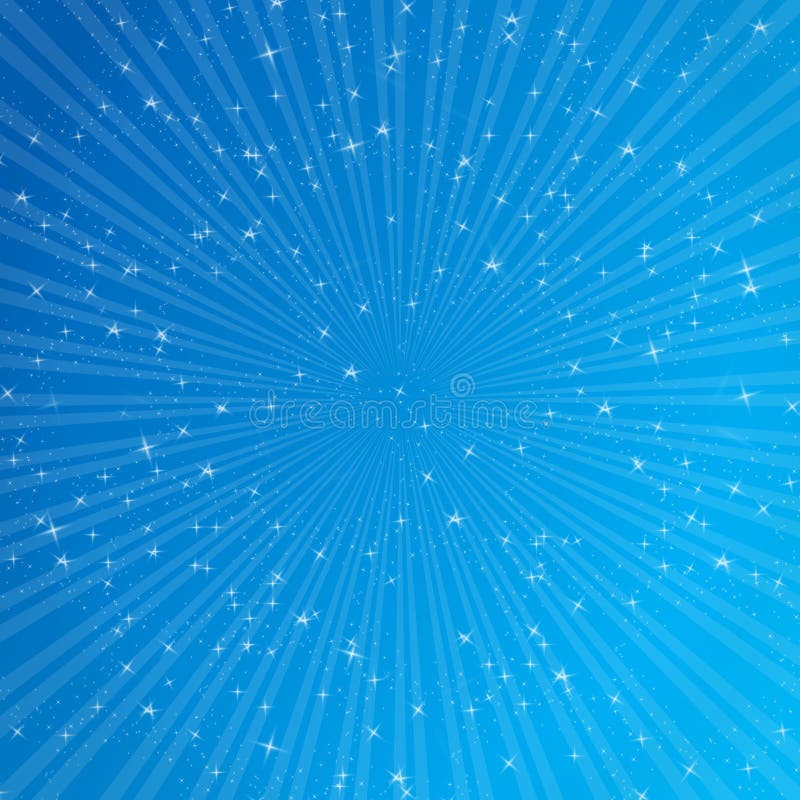 Light Blue with White Stars Stock Illustration - Illustration of ...