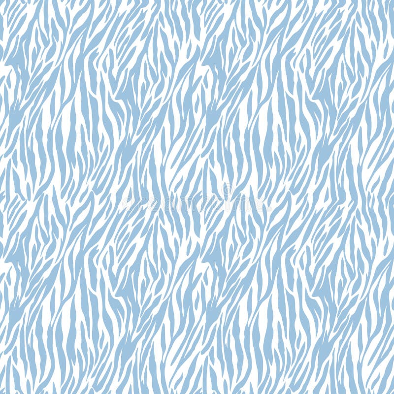 Light Blue on White Zebra Stripe Print Seamless Repeat Pattern ...