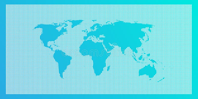 Light Blue World Map Background Stock Vector - Illustration of ...