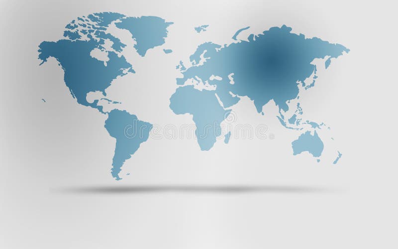 Light Blue World Map on Gray Background Stock Illustration ... Light Blue World Map on Gray Background Stock Illustration ...