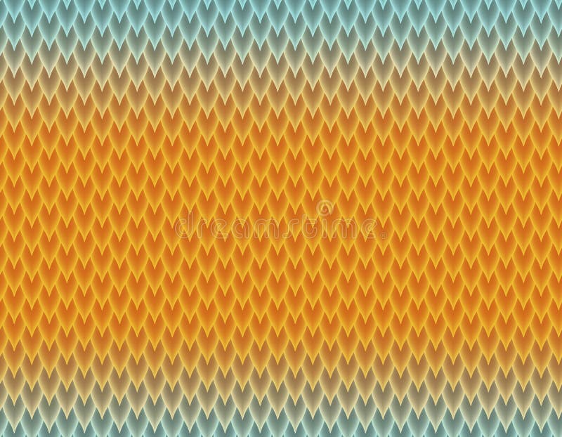 Light Blue and Yellow Gradient Snake Skin Pattern, Long Sharp Scale ...