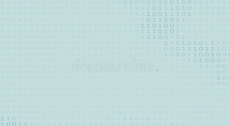 Light Bluish Cyan Background with Binary Code. Vector Pattern Stock ...