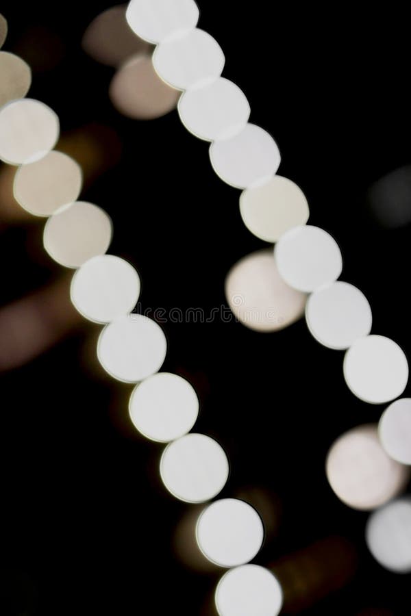 A Light Bokeh in Diagonal Orientation. Painted in Front of Dark ...